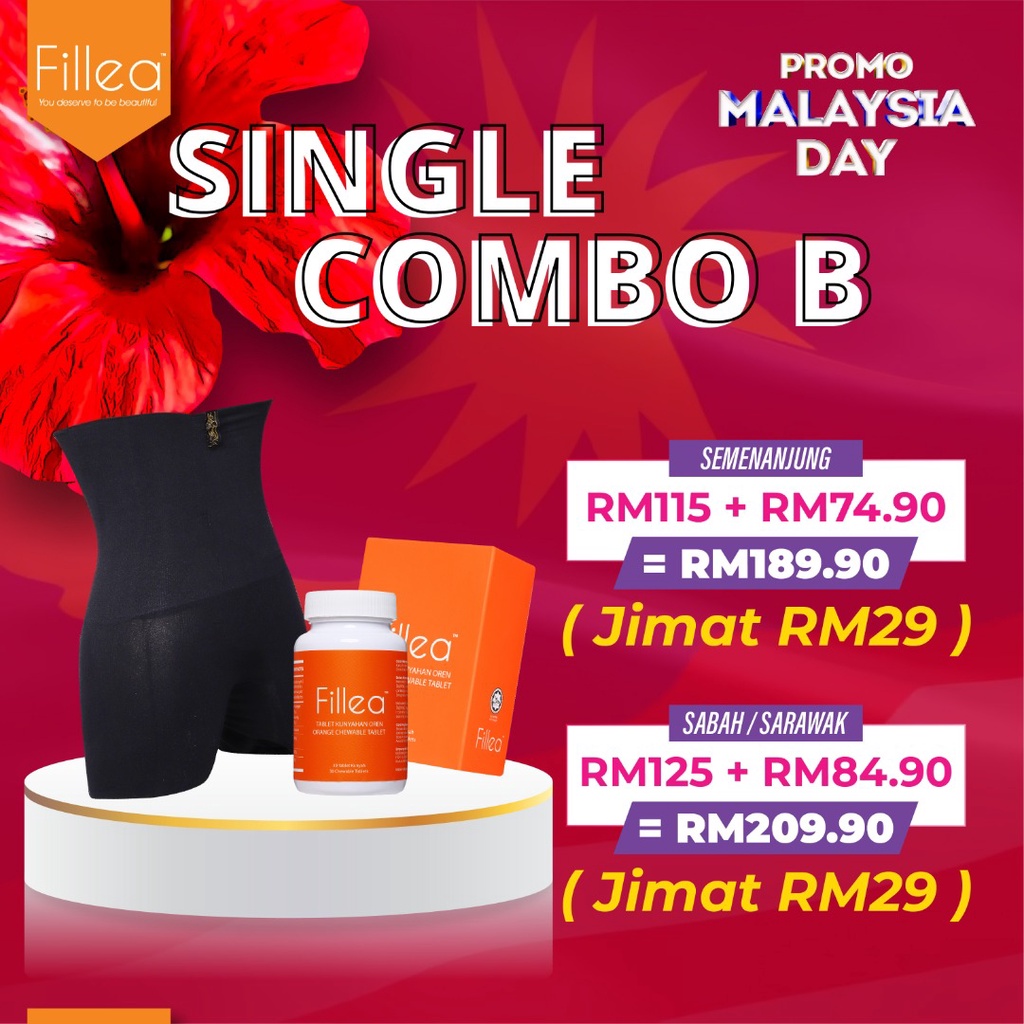 FILLEA SUPPLEMENT & FILLEA BODY FIT GIRDLE (ORIGINAL HQ) | Shopee Malaysia