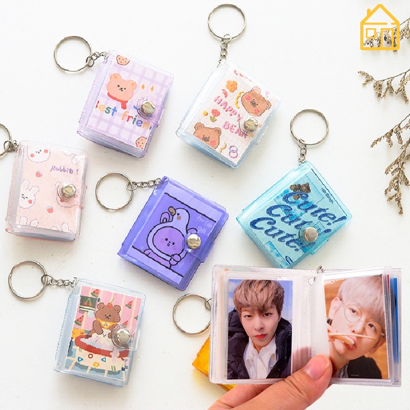 16 Photos Mini Photo Album / Photo Sticker Card Holder / Portable ...