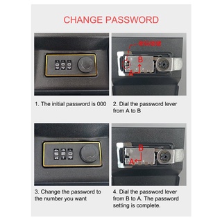 SIMPLYBEST Secret Safety Box Book Safe Passcode Hidden Storage Anti ...