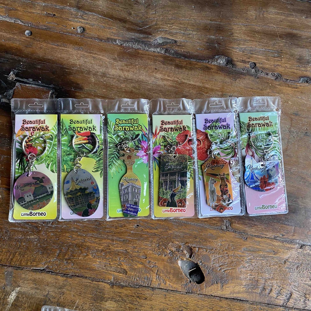 6 in 1 Keychain - Borneo - Sarawak - Foil Keychain - LittleBorneo ...