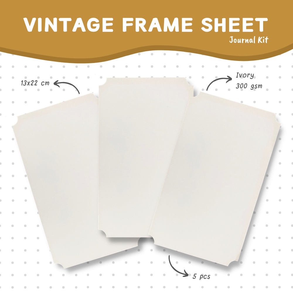 (5 Pcs) Vintage Frame Sheet: Journal Kit - by Aera Art Studio | Frame ...