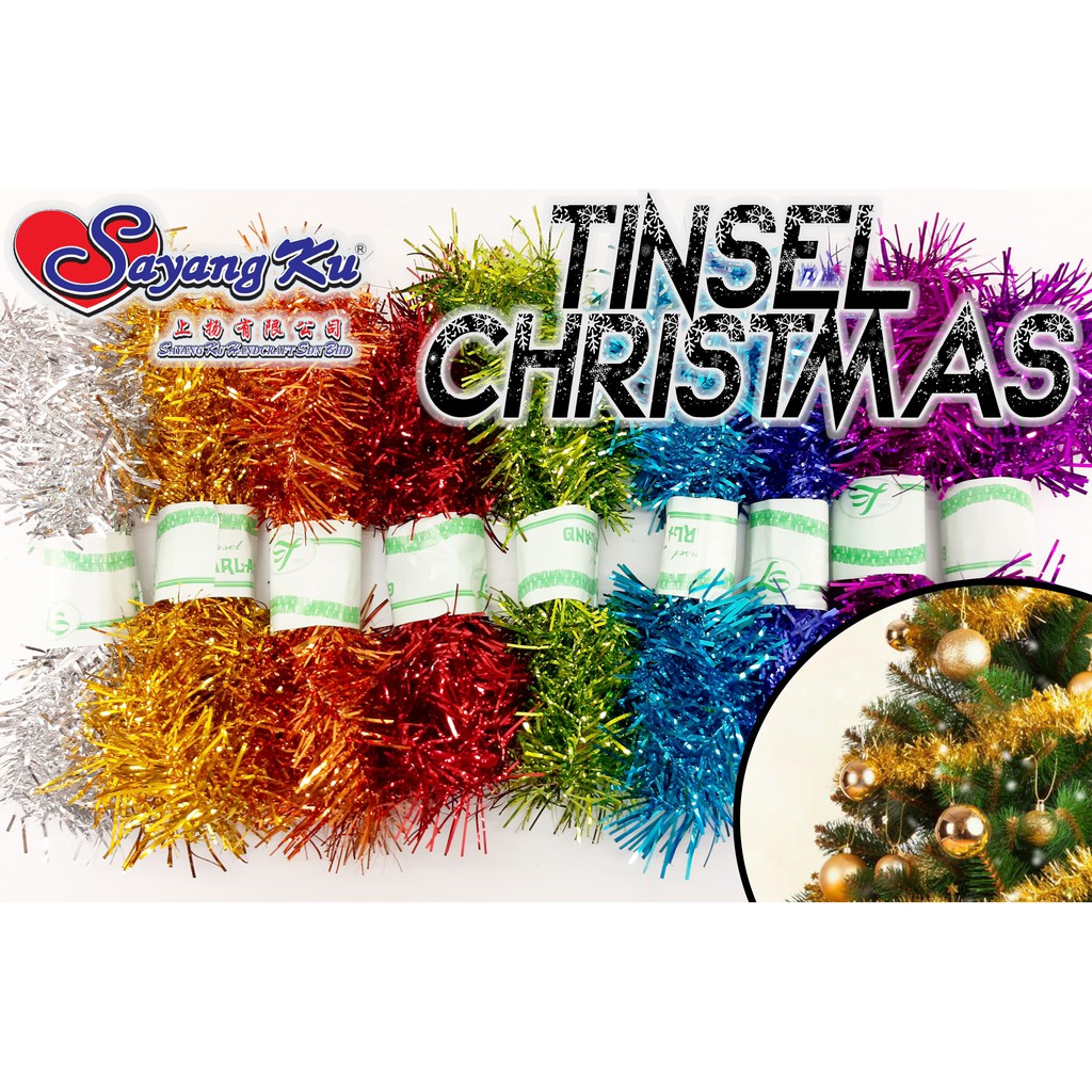 (Hot) Tinsel Hiasan untuk Bunga Manggar dan Kraf 1.8 Meters & 2.5 ...