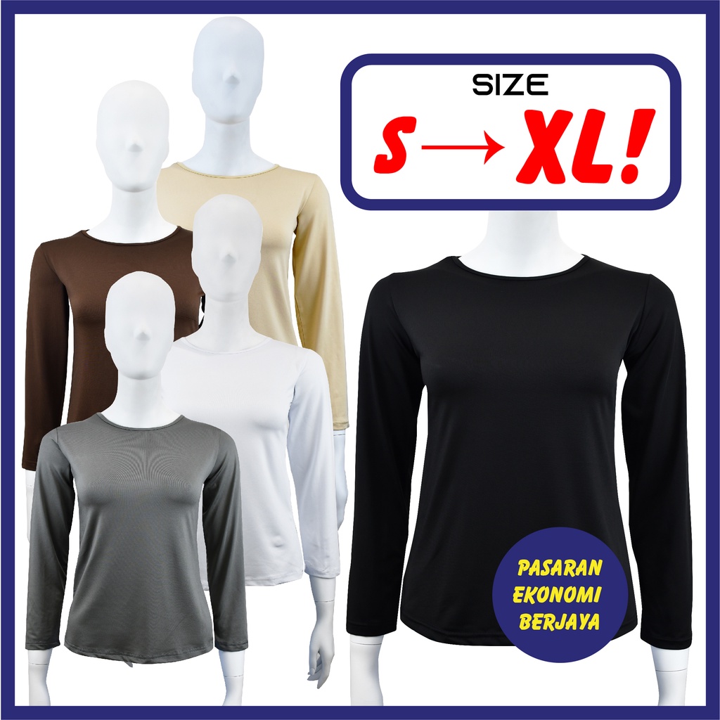 INNER BAJU DEWASA 2701# [S-XL] KAIN MEMERI LICIN INNER EKSKLUSIF LENGAN ...