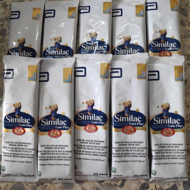 (TRAVEL PACK)Similac Gain Plus/ kid sachet 312g (10pcs x 31.2g) | Shopee Malaysia