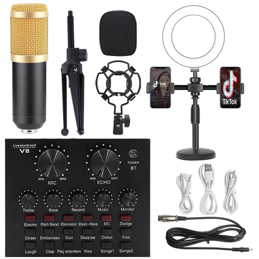 BM800 microphone condenser microphone cell phone sound card computer ...