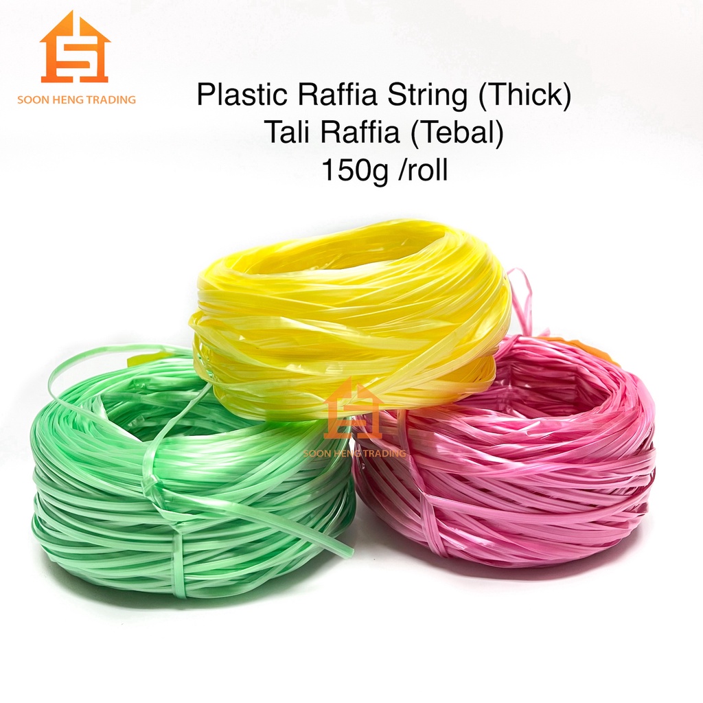[150g] Tali Rafia [Tebal/ Thick] Plastic Rope /Plastic Rafia String ...
