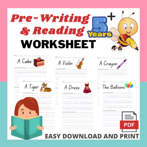 [PDF] Pre-Writing and Reading Short Sentences English Worksheets For ...