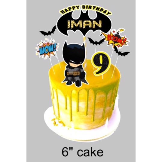 Batman cake topper customize | Shopee Malaysia