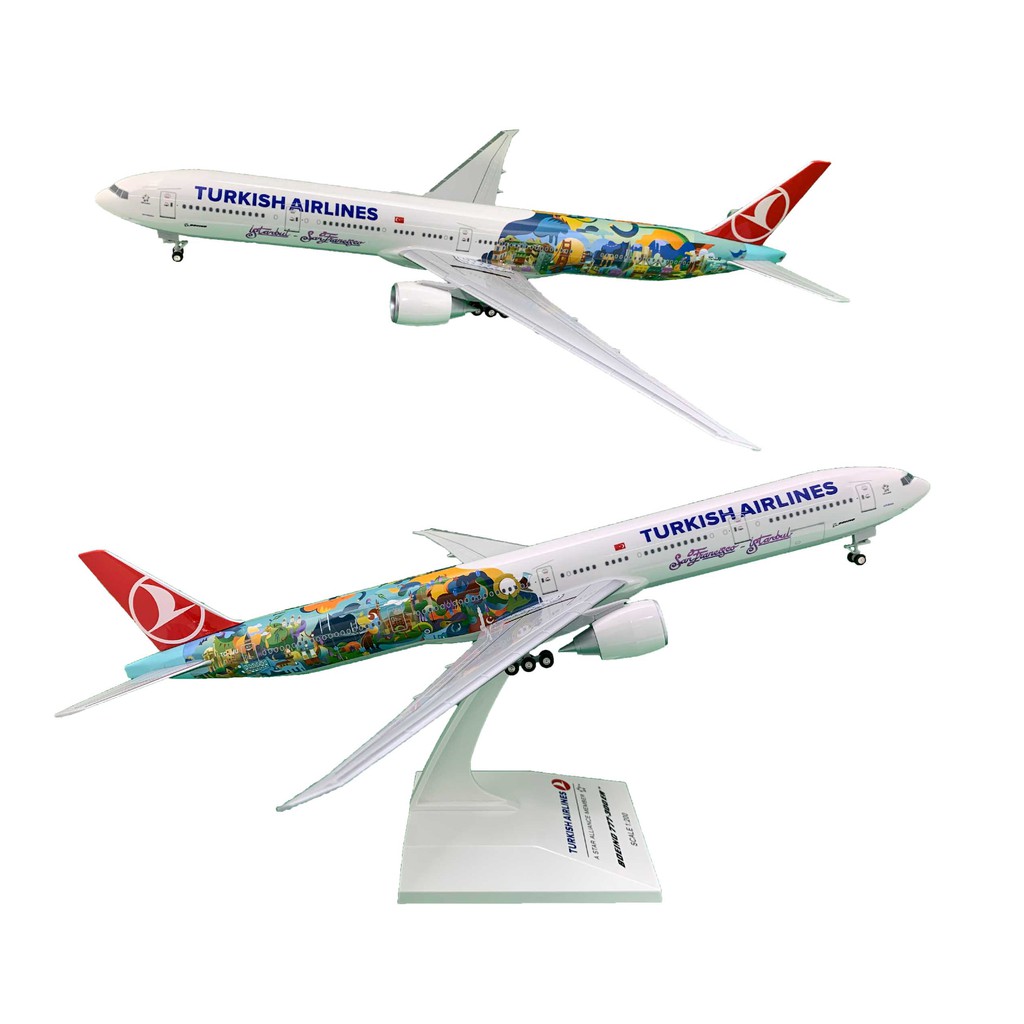 Turkish Airlines B777-300 1 : 200 Model Plane | Shopee Malaysia