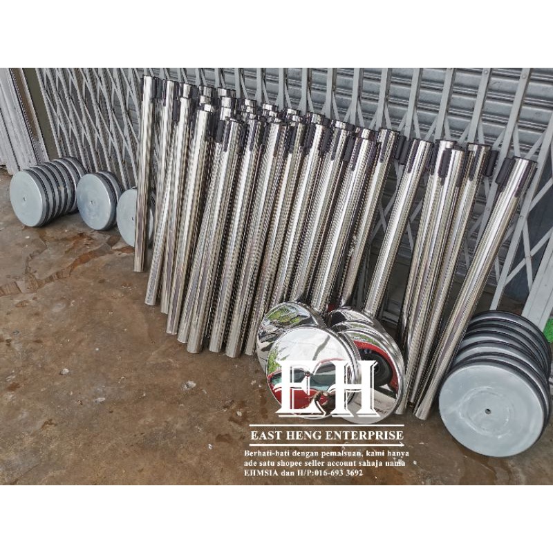 Clearing Flood Stock (Queue Up Stand) Q pole / black Q pole/ Murah ...