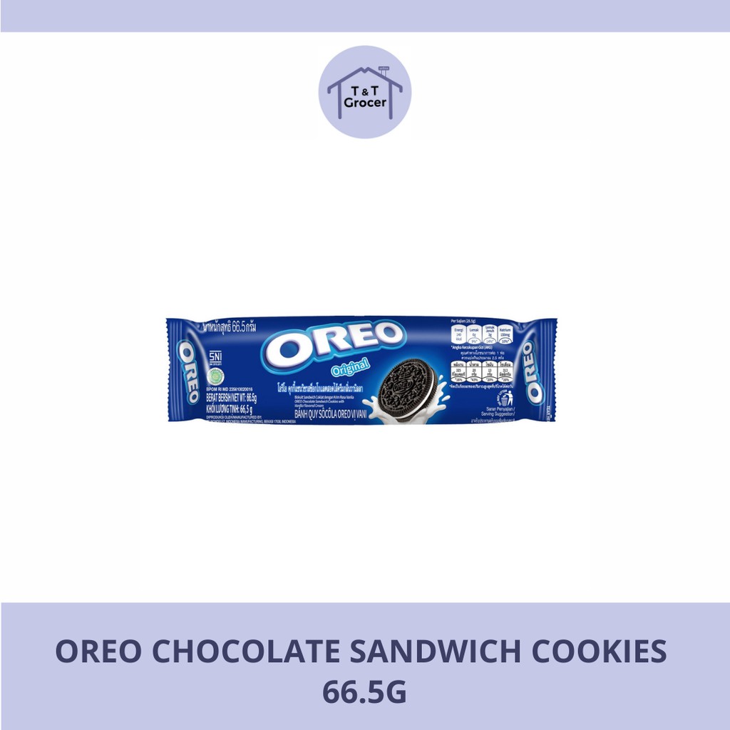 Oreo Chocolate Sandwich Cookies (66.5g)/ Oreo Sandwich Vanilla (133g ...