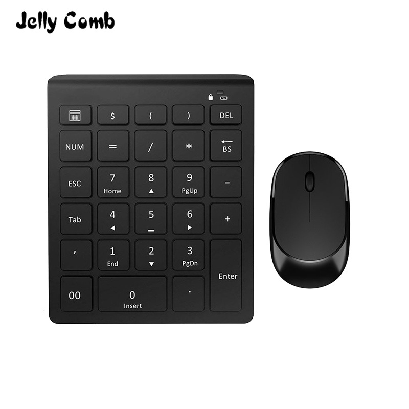 [Ready Stock]Jelly Comb 2.4G Wireless Mini Digital Keyboard USB Number ...