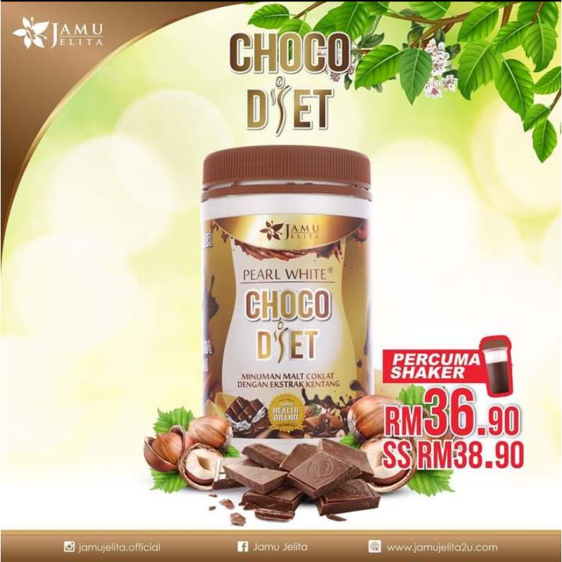 JAMU JELITA PEARL WHITE CHOCO DIET ( OFFER ) | Shopee Malaysia