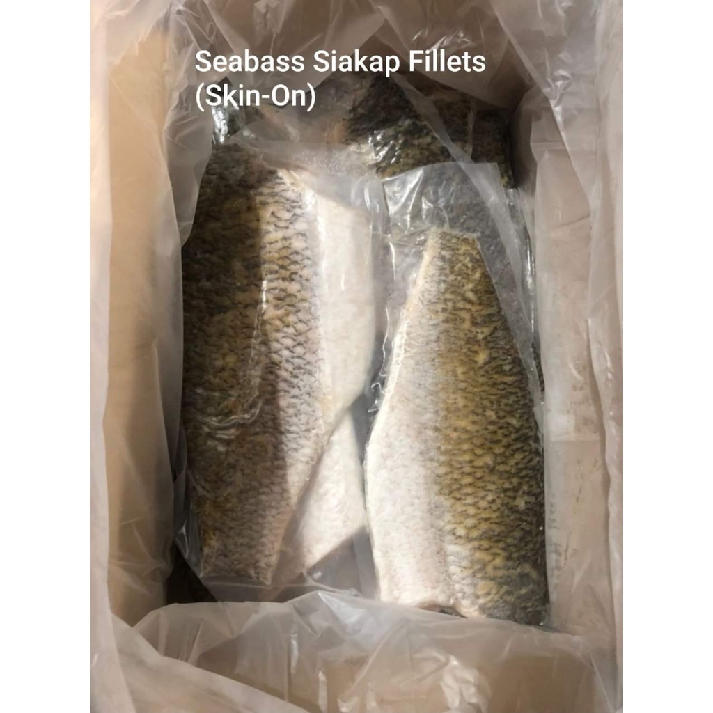 【Frozen Seafood 冷冻海产】Barramundi (Siakap) Fillet Skin On 石甲鱼片 300g ...