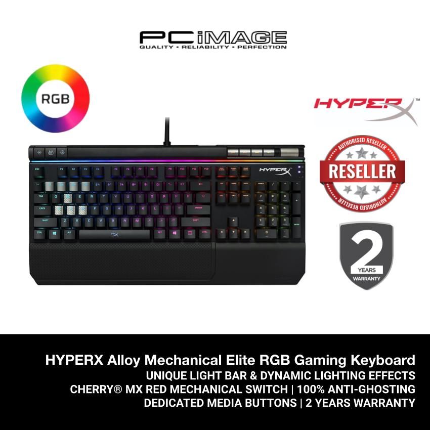 HYPERX Alloy Mechanical Elite RGB Gaming Keyboard - Cherry MX Red ...