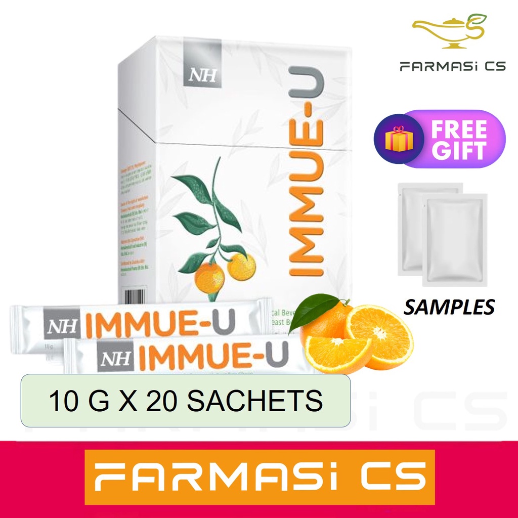 NH Immue-u Botanical Beverage Mix Orange with Yeast Beta Glucan 10g x ...