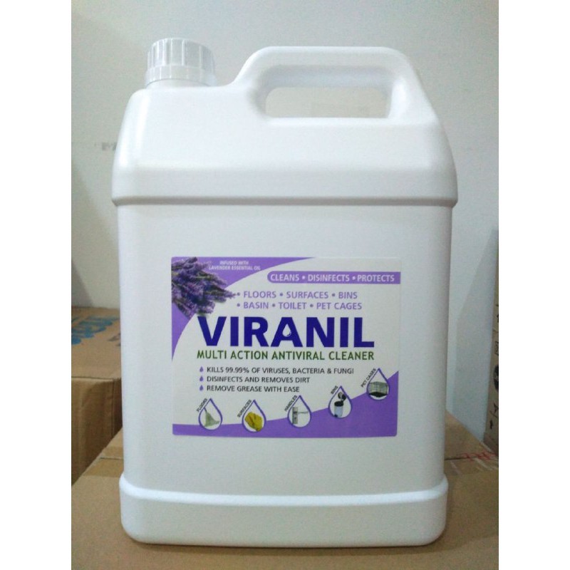 VIRANIL ANTIVIRAL CLEANER 5 LITER (DISINFECTANT) | Shopee Malaysia