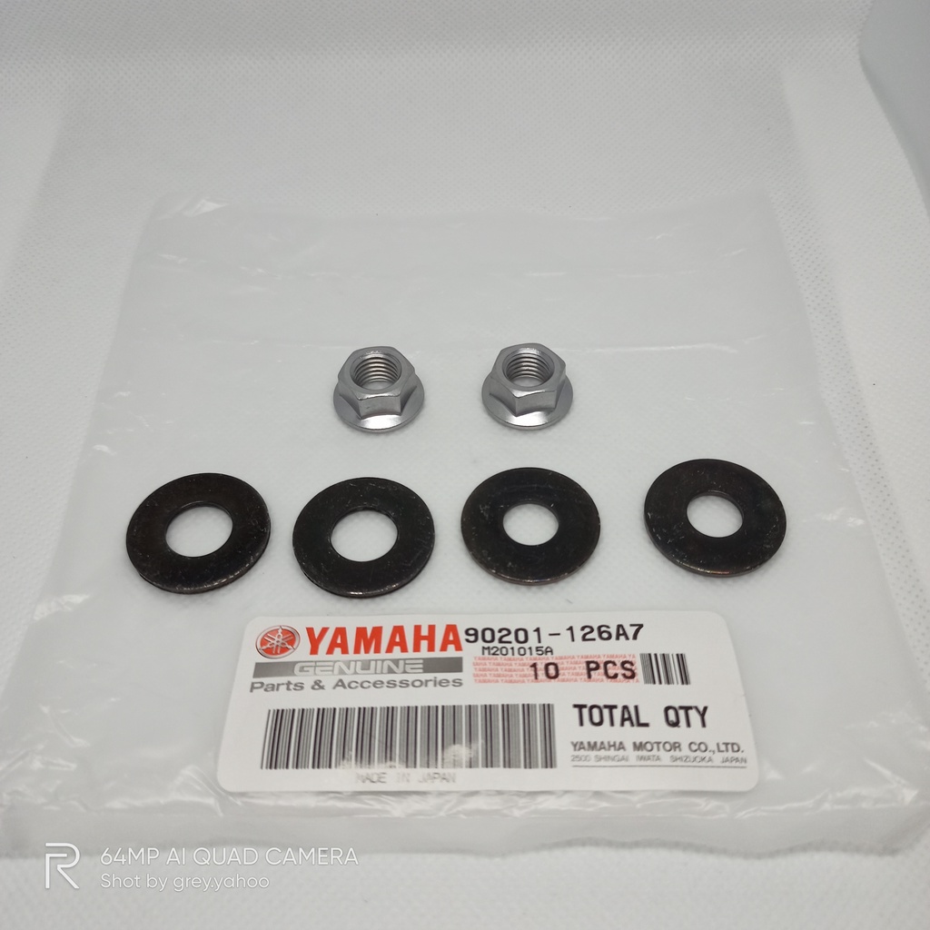 Yamaha RXZ Nut Washer Absorber Set Original Japan (90201-126A7/90201 ...