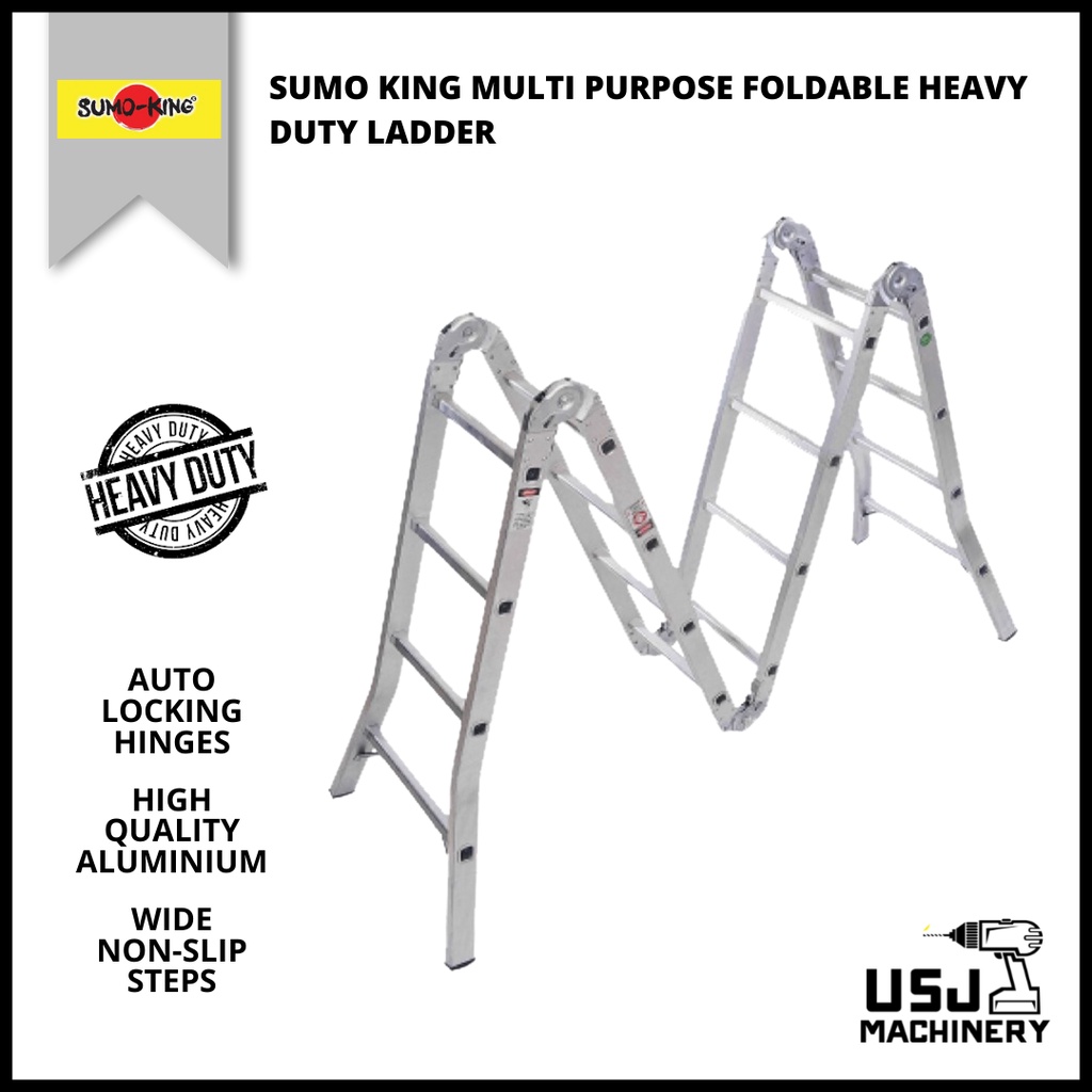 SUMO KING Multi Purpose Foldable Heavy Duty Ladder | Shopee Malaysia