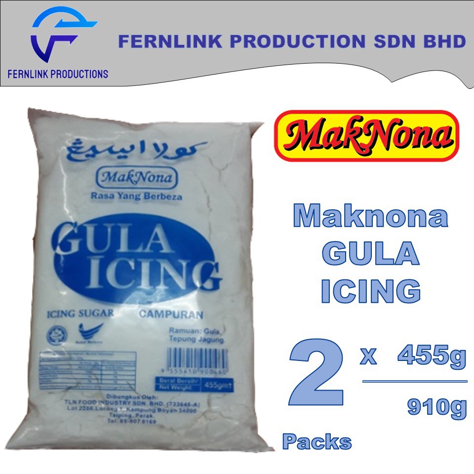Maknona Gula Icing 2 X 455g Icing Sugar Maknona Gula 2 X 455g | Shopee Malaysia