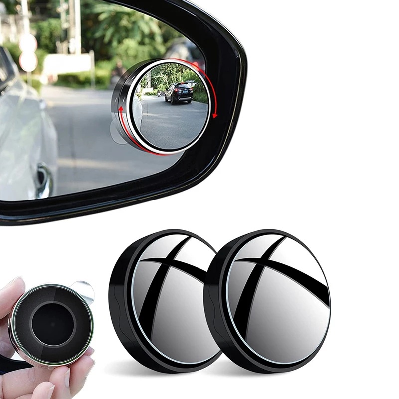 2 pcs Cars Blind Spot Mirror / Wide Angle Round HD Glass Convex Rear ...