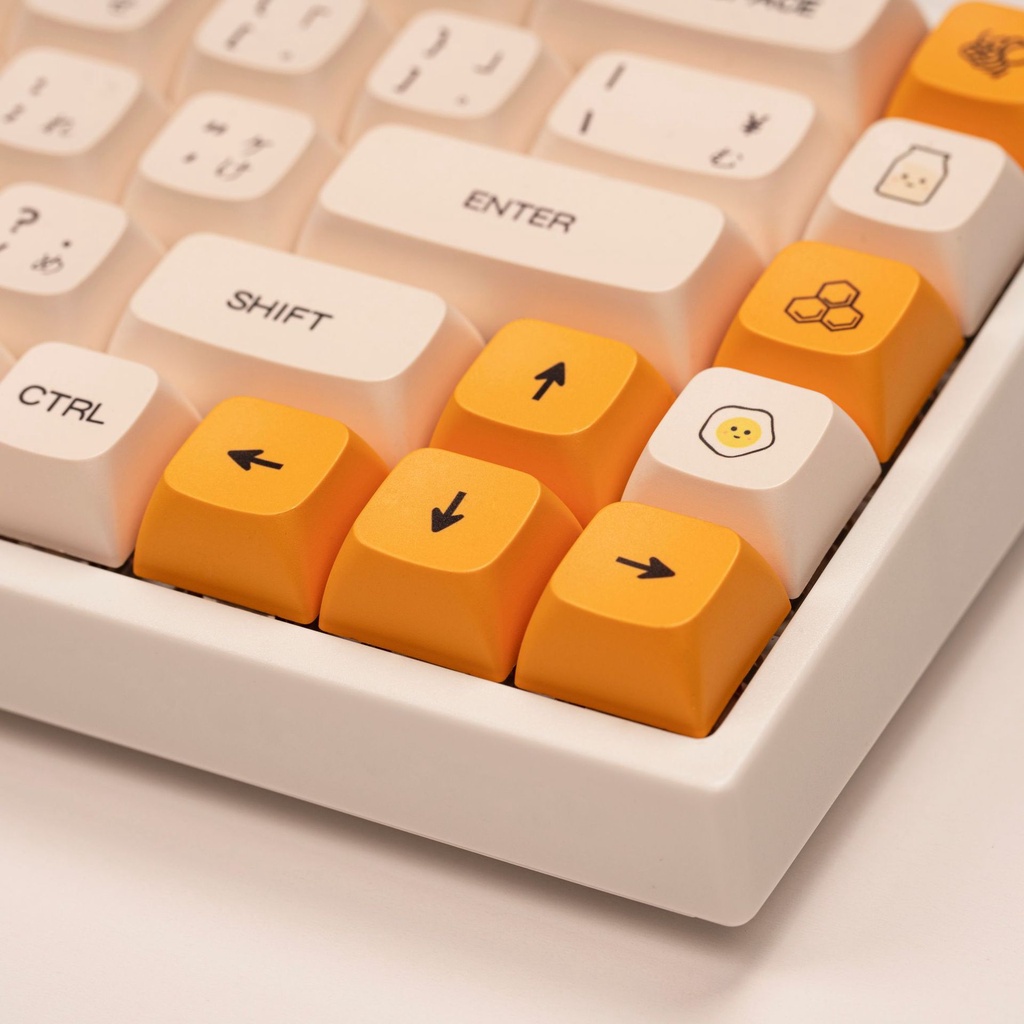 XDA Keycaps Sublimation keycaps137 Keys Honey Milk Keycaps PBT XDA ...