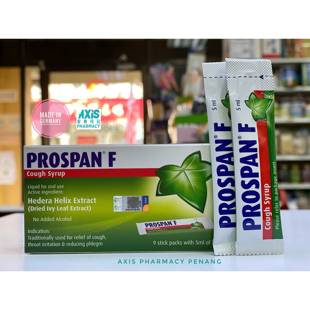 PROSPAN F COUGH SYRUP 9 STICKS X 5ML (EXPIRY DEC 2024) | Shopee Malaysia