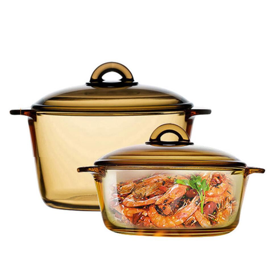 Transparent Glass Soup Pot Electric Ceramic Stove Heating Glass Bowl ...