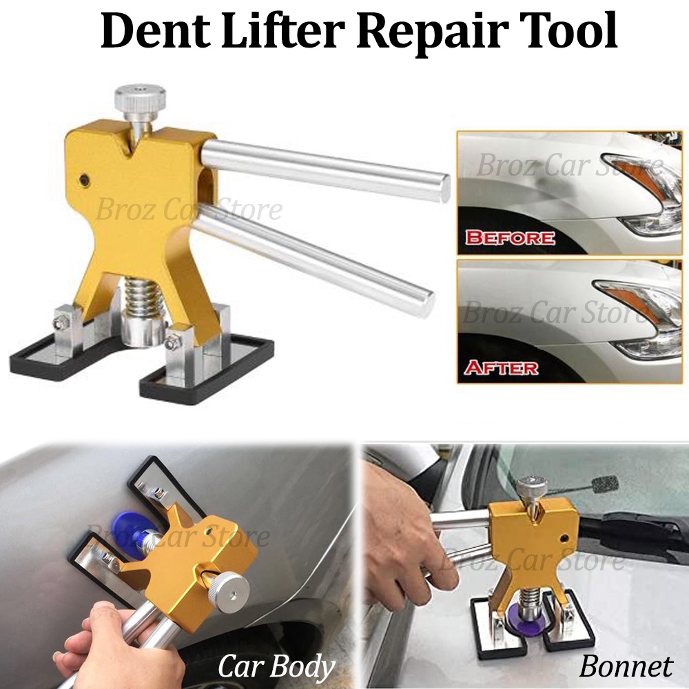 Car Yellow Dent Puller Bonnet Body Paintless Dent Lifter Repair Tool ...