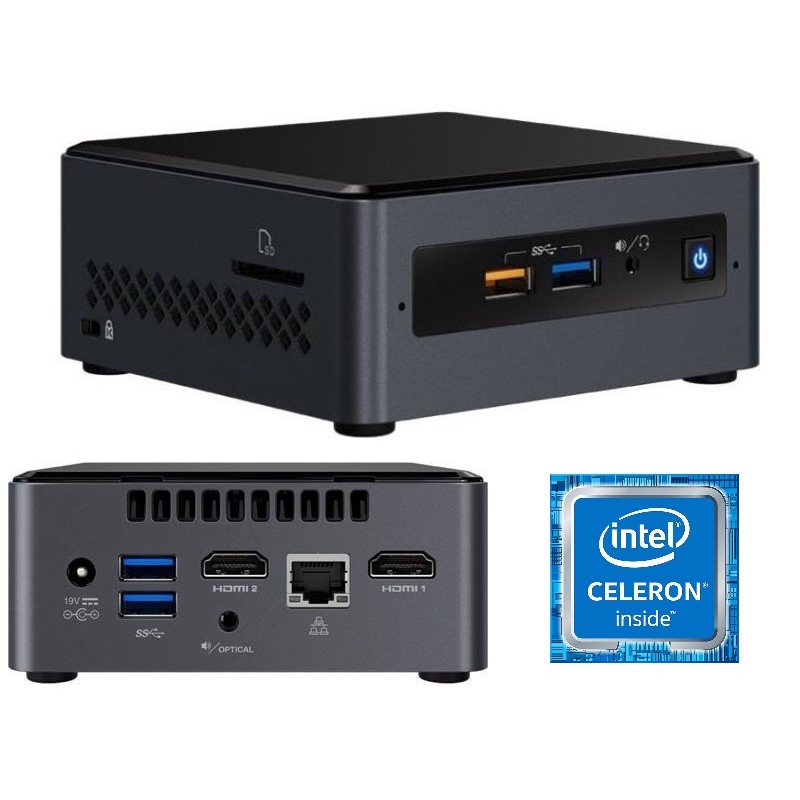 Intel NUC Kit NUC6CAYH Mini Desktop PC - 512gb / 8gb / Win 10 Pro ...