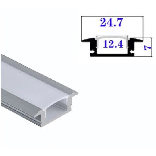 (1M/1.5M/2M/3M) LED Channel Strip Light Aluminium Casing Profile Track ...