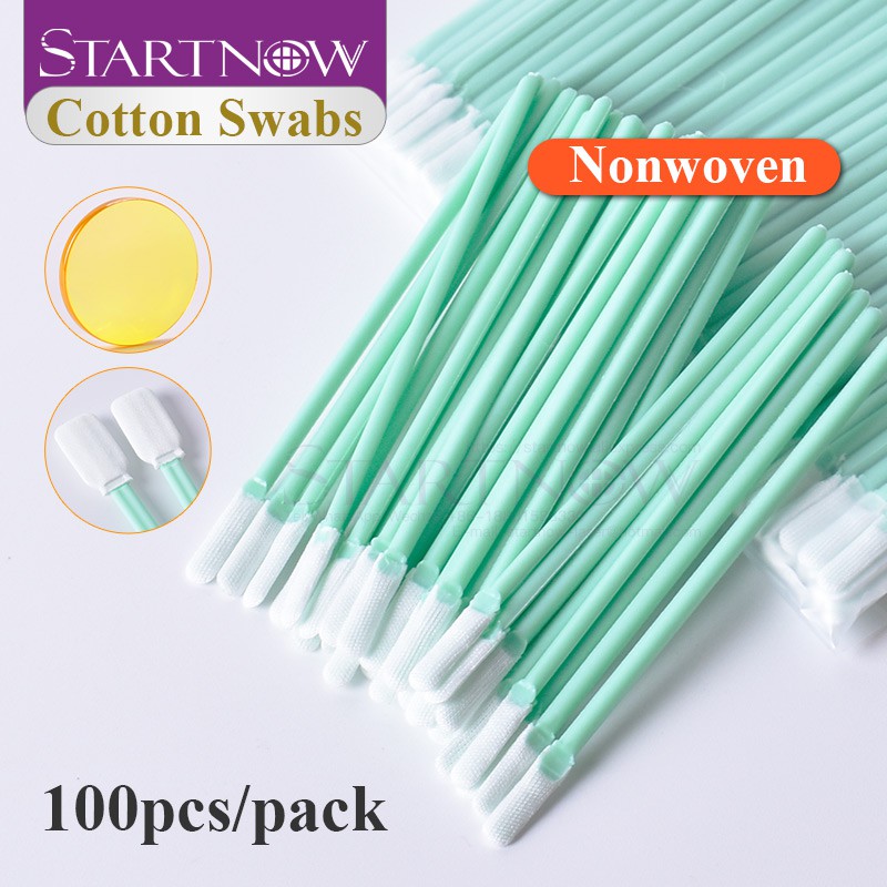 Startnow 100pcs Pack Non-Woven Cotton Swabs, 70-161mm, Anti-Static Dust ...