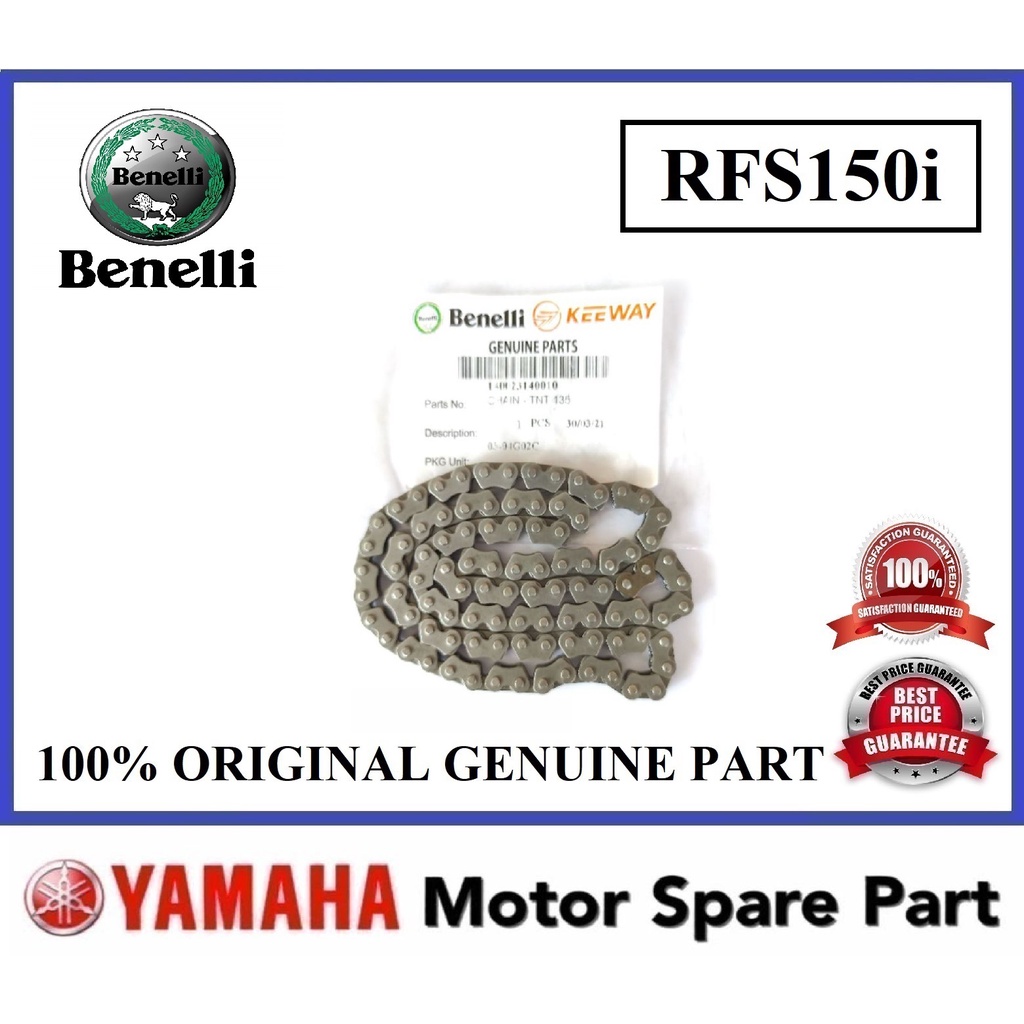 100% ORIGINAL BENELLI RFS150 TNT135 TIMING CHAIN 0 140023140010 RANTAI ...