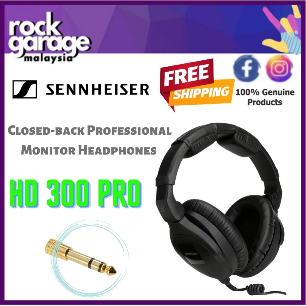 Sennheiser HD 300 PRO Closed-back Professional Monitor Headphones ...