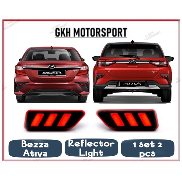Perodua Bezza Perodua Ativa 2020 2021 2022 Mustang 3line Rear Bumper ...