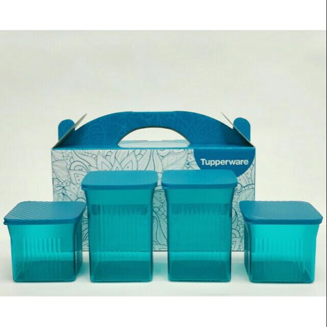 TUPPERWARE ELEGANT SQUARE SET | Shopee Malaysia