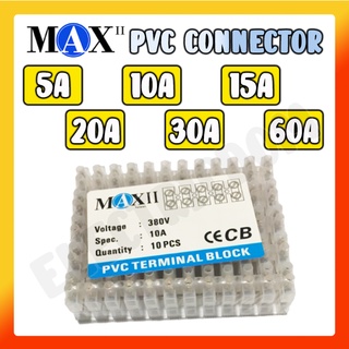 MAX II 5A 10A 15A 20A 30A 60A PVC Cable connector Terminal Block 12 ...