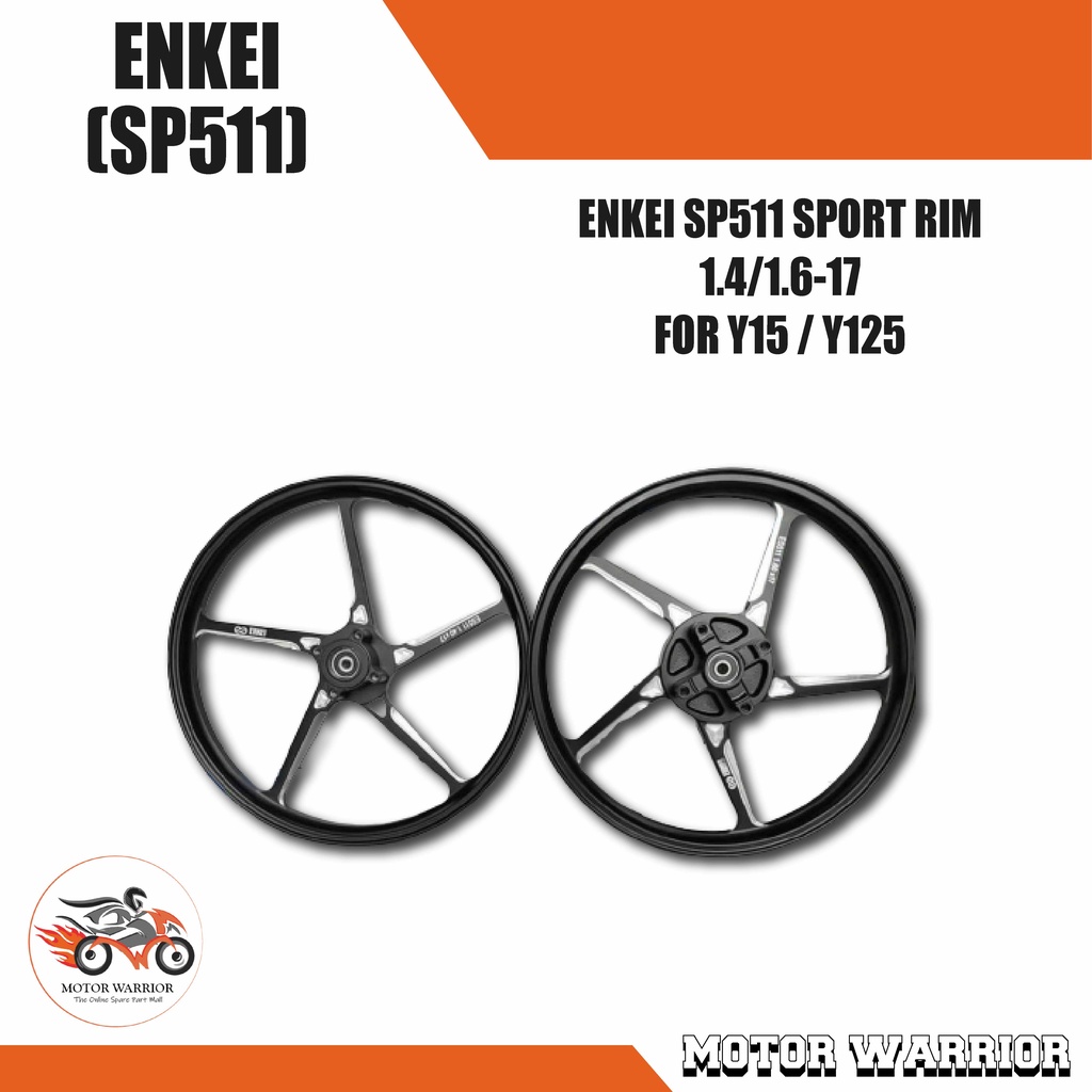 ENKEI SP511 SPORT RIM YAMAHA Y15 / Y125 - SIZE 1.4/1.6 | Shopee Malaysia
