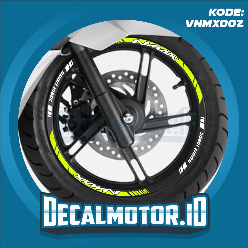 Yamaha nmax custom racing rim stickers yamaha nmax rim stickers yamaha ...