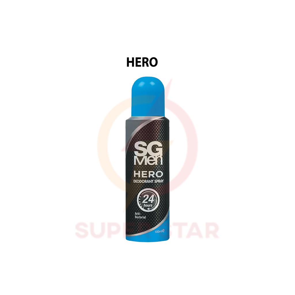 SG Men Deo Spray 100ml (Fantasia/Hero/Aura/Fantasia Forever/Brave/Drive ...
