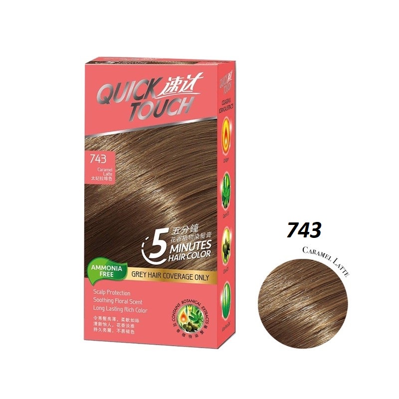 Quick Touch 1 Minute Hair Color For Grey Hair Coverage Only Instant ...