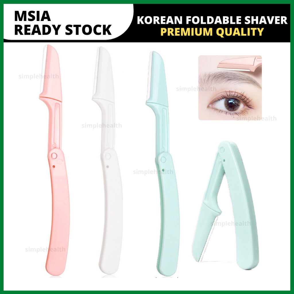 Foldable Eyebrow Trimmer Shaver Blade Razor Makeup Beauty Eye Brow Wax ...
