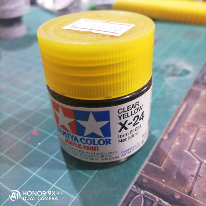 TAMIYA ACRYLIC PAINT X-24 CLEAR YELLOW | Shopee Malaysia