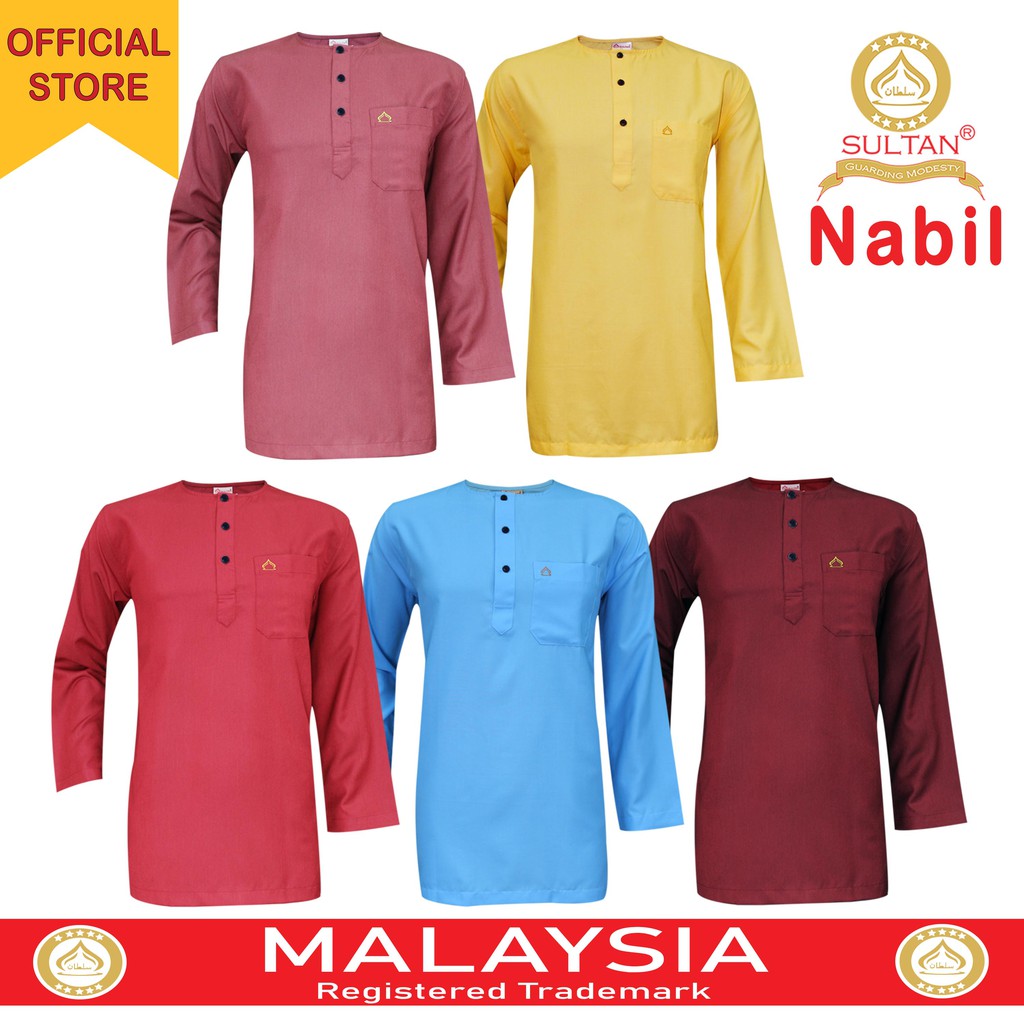 SULTAN KURTA - NABIL - ROUND NECK FULL SLEEVES | Shopee Malaysia