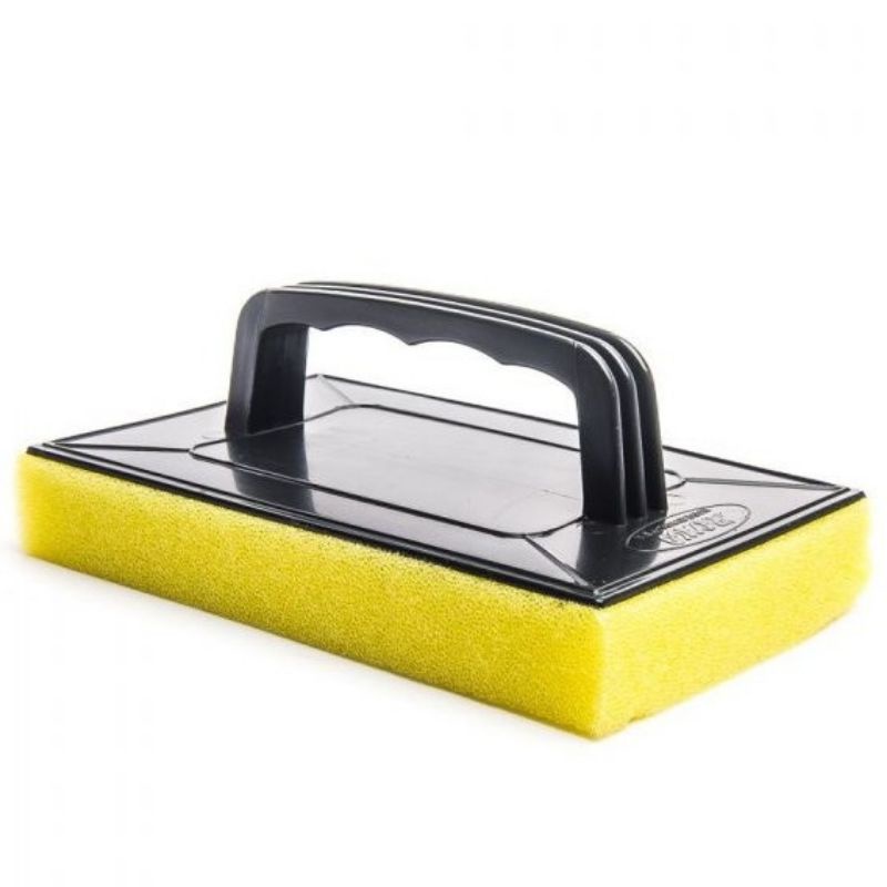 YELLOW SPONGE WITH HANDLE/SPAN PLASTER KUNING/SPONGE MOSAIC | Shopee ...