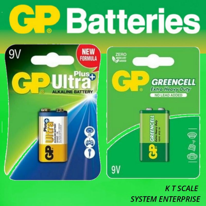 GP Ultra Alkaline 9V Battery (1pc) (Original) | Shopee Malaysia