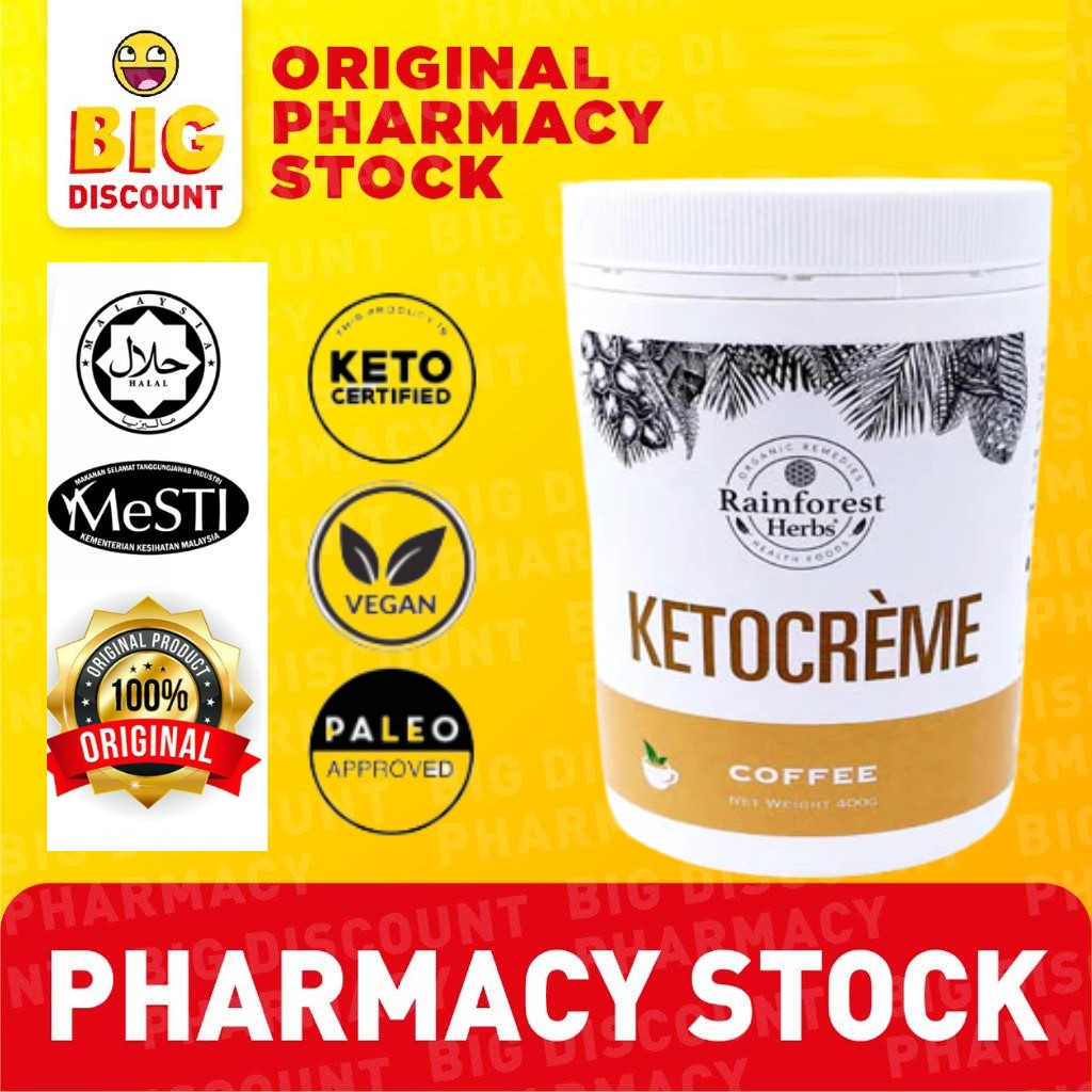 [DISCOUNT PHARMACY] Rainforest Herbs KetoCreme MCT Coffee Powder 400g ...