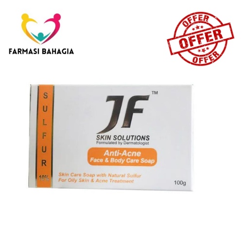 JF SKIN SOLUTION SULFUR SULPHUR 10% ANTI-ACNE SOAP 100G | Shopee Malaysia