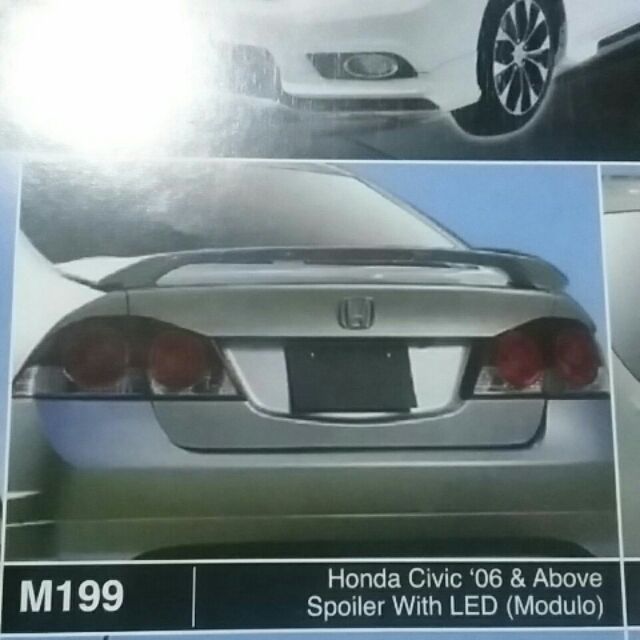 M199 Honda Civic 06 & Above Spoiler with LED (Modulo) | Shopee Malaysia