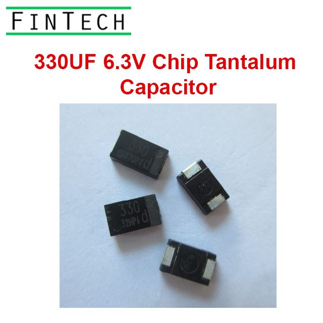 D type 7343 Thin Section 330UF 6.3V Chip Tantalum Capacitor - 1 Pack ...